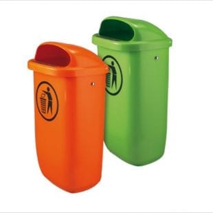 Waste Bins Litter Bins Post or Wall Mount - Materials Handling