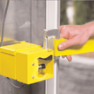 Loading Dock Barrier Retractable Safety Strap - Materials Handling