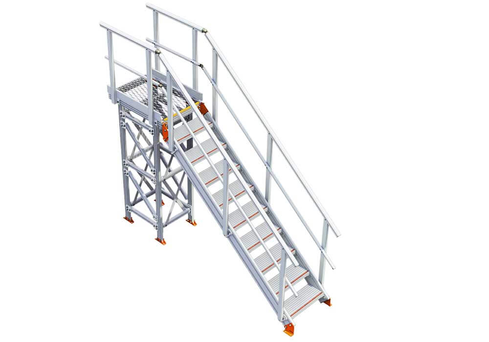 Modular Stair & Platform System - Materials Handling
