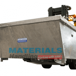 Tipping Bins Forklift Mounted Lever Release - Materials Handling
