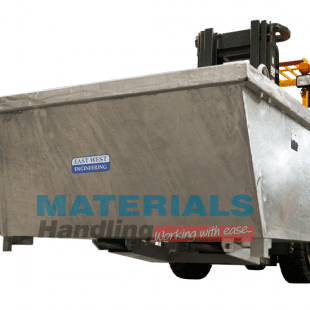 Tipping Bins Forklift Mounted Lever Release - Materials Handling