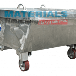 Tipping Bins Forklift Mounted Lever Release - Materials Handling