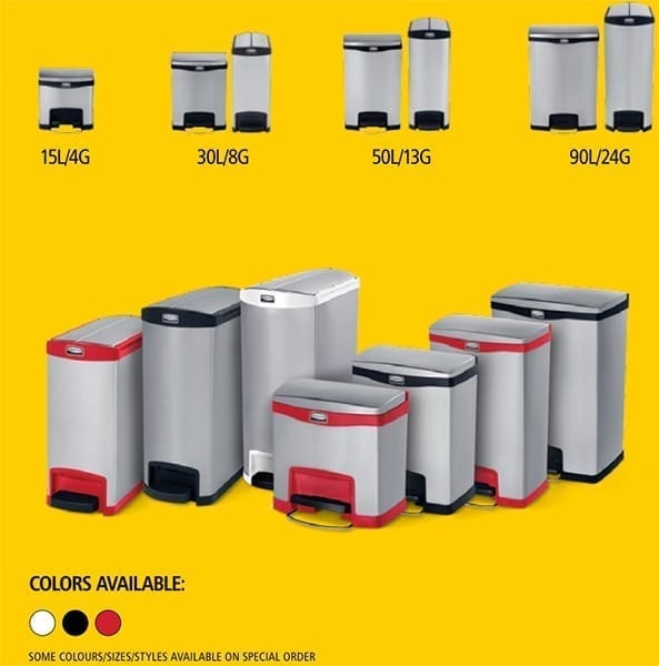 Waste Containers Step-On Slim Jim | Materials Handling
